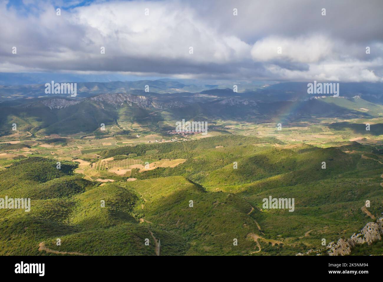 Rainbow over the valley hi-res stock photography and images - Alamy