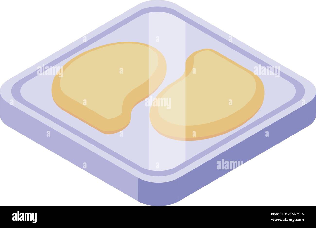 Eye patches box icon isometric vector. Gel mask. Skin facial Stock ...