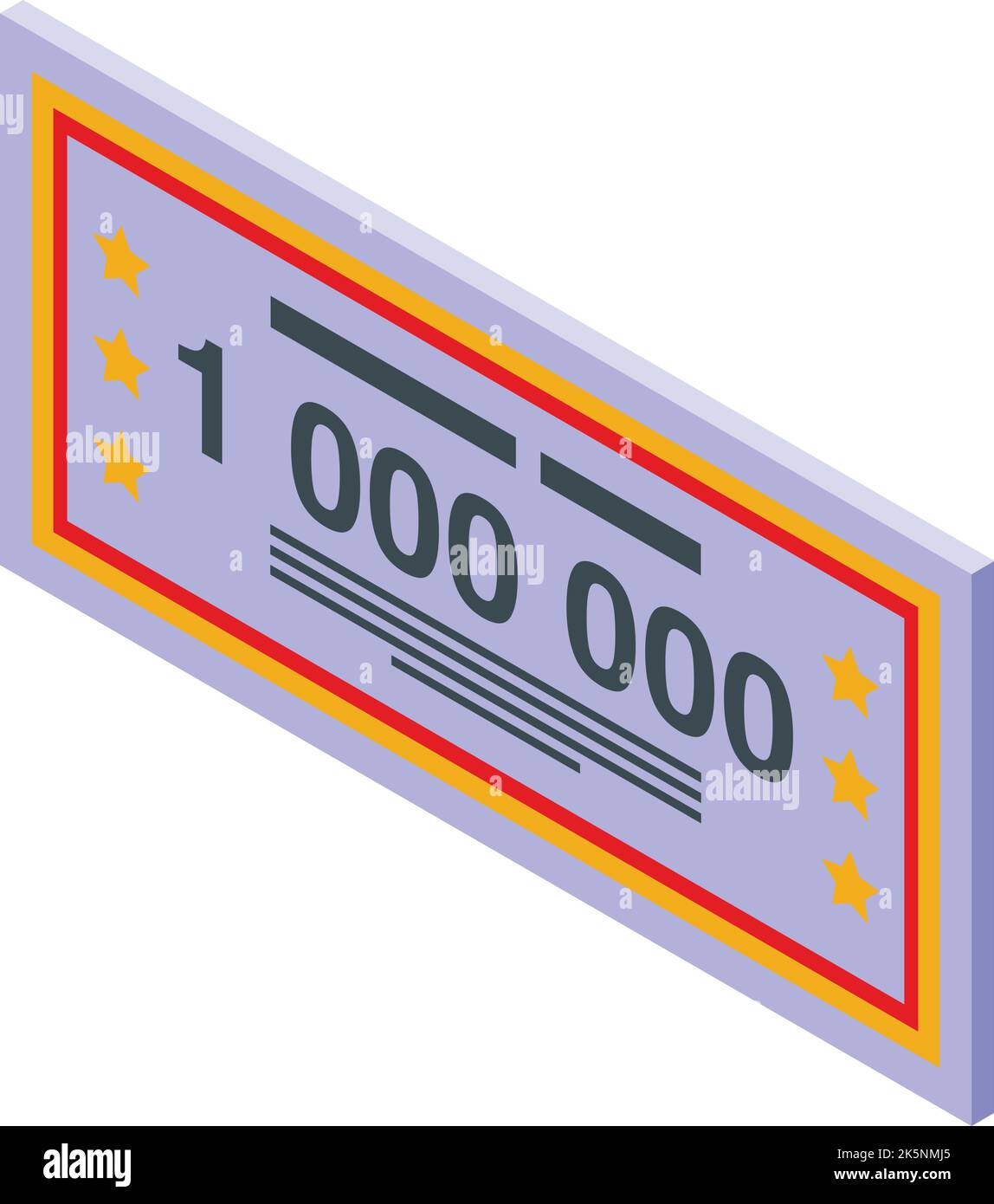 Prize ticket icon isometric vector. Wheel reward. Box game Stock Vector ...