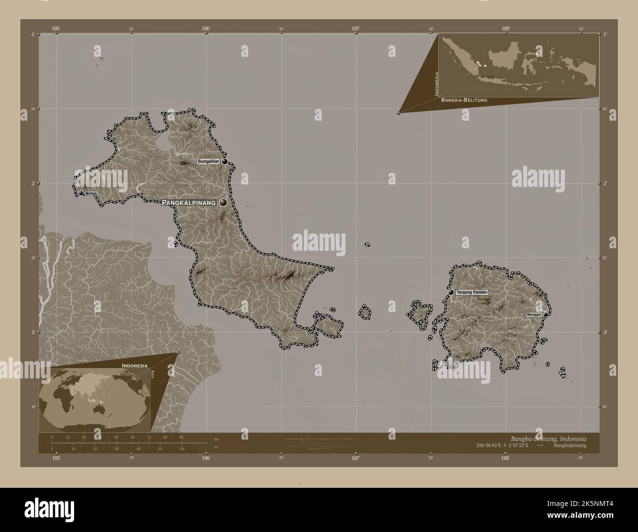 Bangka map hi-res stock photography and images - Alamy