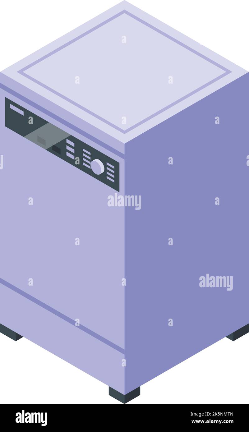 Dishwasher machine icon isometric vector. Dish detergent. Soap product ...