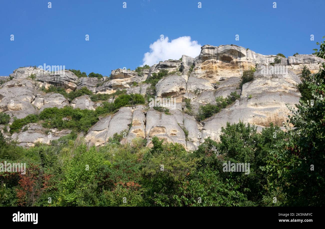 Madara Horseman, an early medieval large rock relief carved on the ...