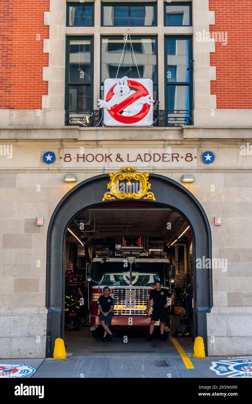 New York City, United States - September 18, 2022. Facade of the famous ...
