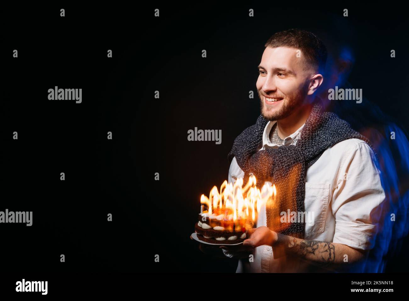 birthday wish happy man festive celebration party Stock Photo - Alamy
