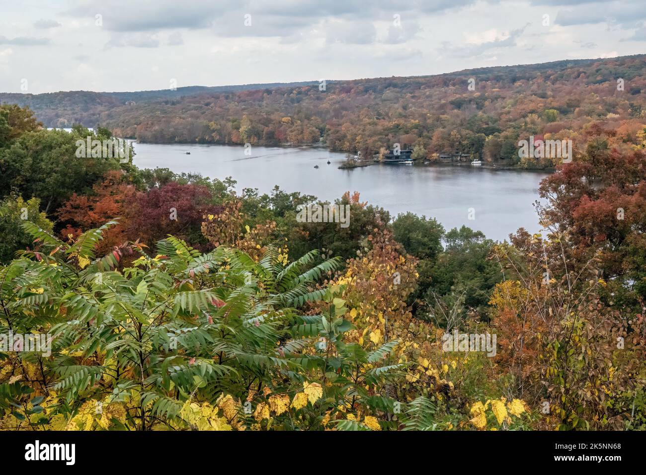 Beautiful colors of autumn along the St. Croix River from Heritage Park ...