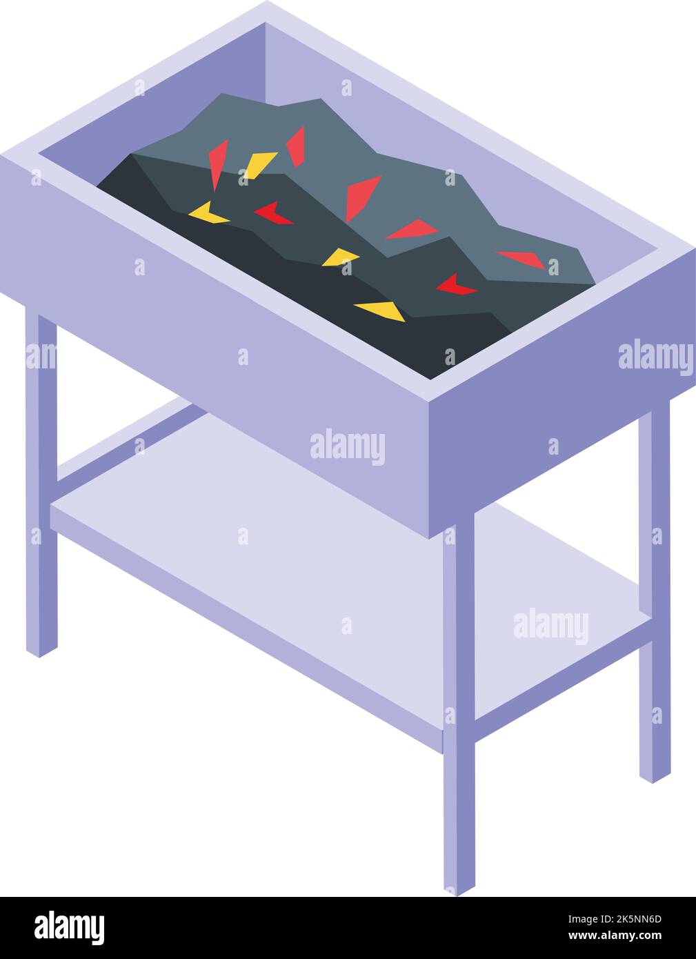 Fire coal bbq icon isometric vector. Meat master. Food master Stock ...