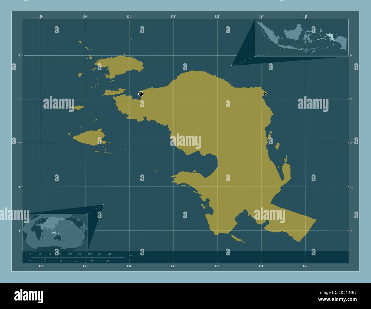 Map of irian jaya hi-res stock photography and images - Alamy