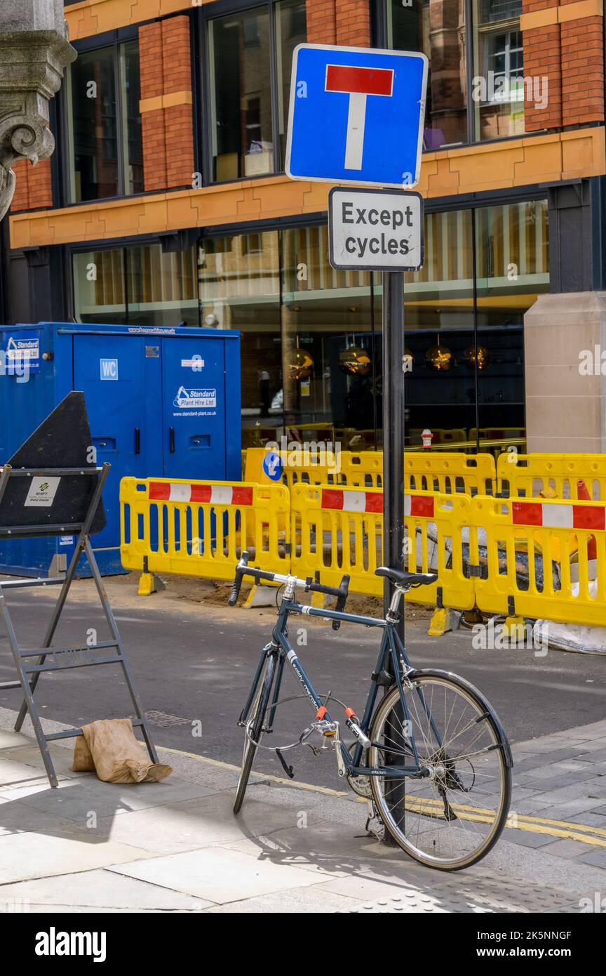 Do not enter except bikes hi-res stock photography and images - Alamy