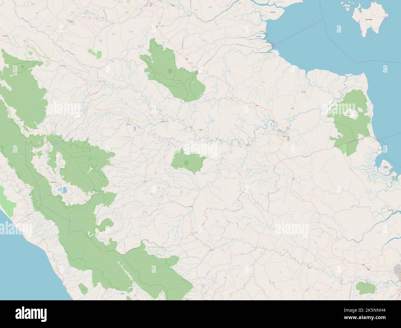 Jambi, province of Indonesia. Open Street Map Stock Photo - Alamy