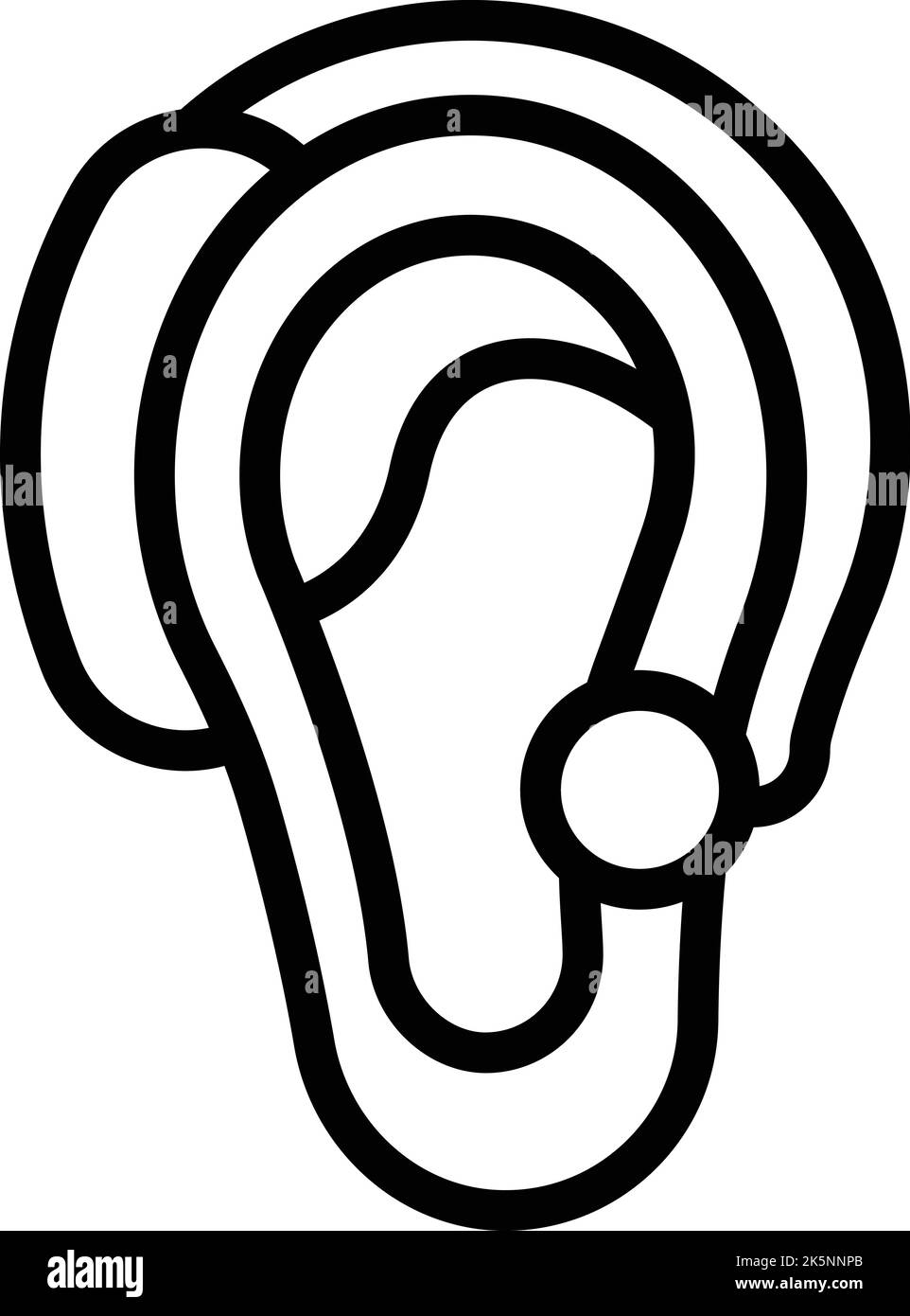 Ear disabled equipment icon outline vector. School education. Happy ...