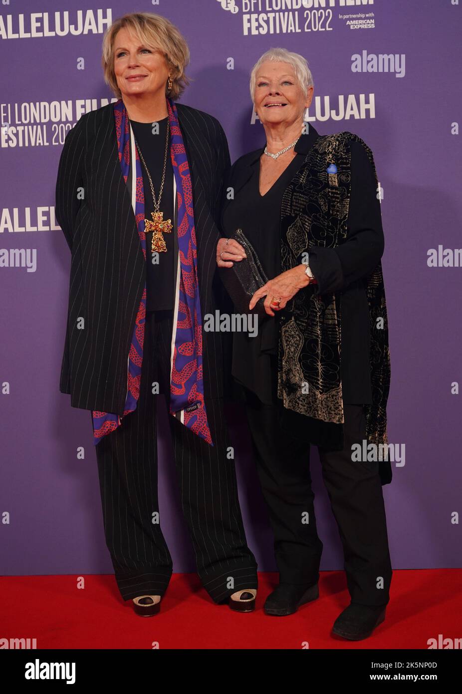 Dame Judi Dench and Jennifer Saunders (left) attending the European ...