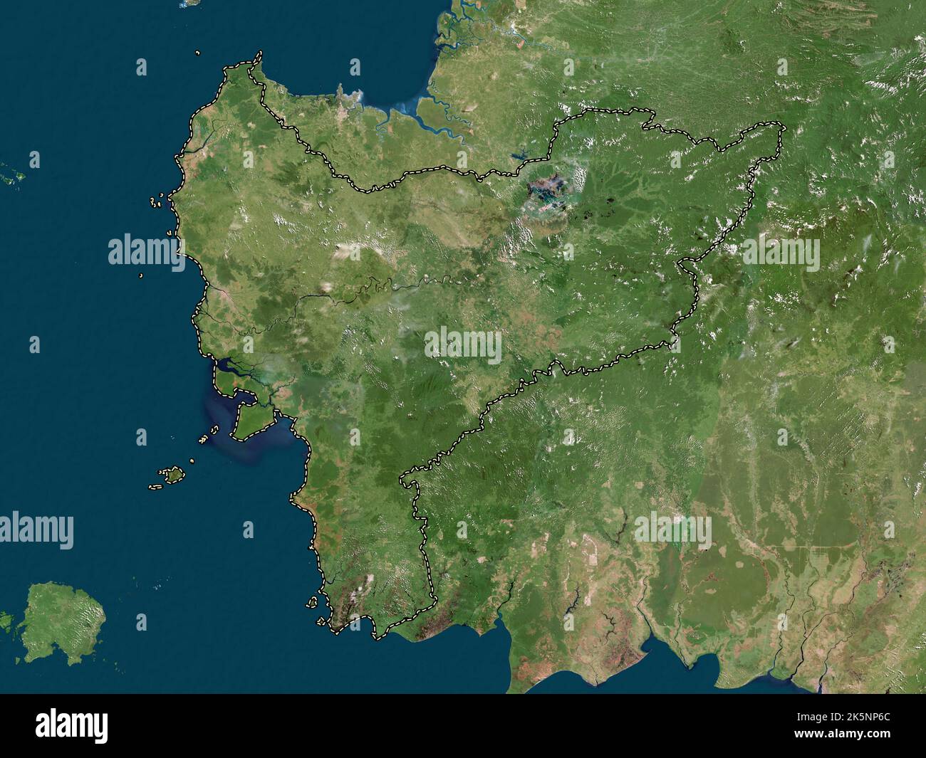Kalimantan Barat, province of Indonesia. High resolution satellite map ... Kalimantan Barat, province of Indonesia. High resolution satellite map ...