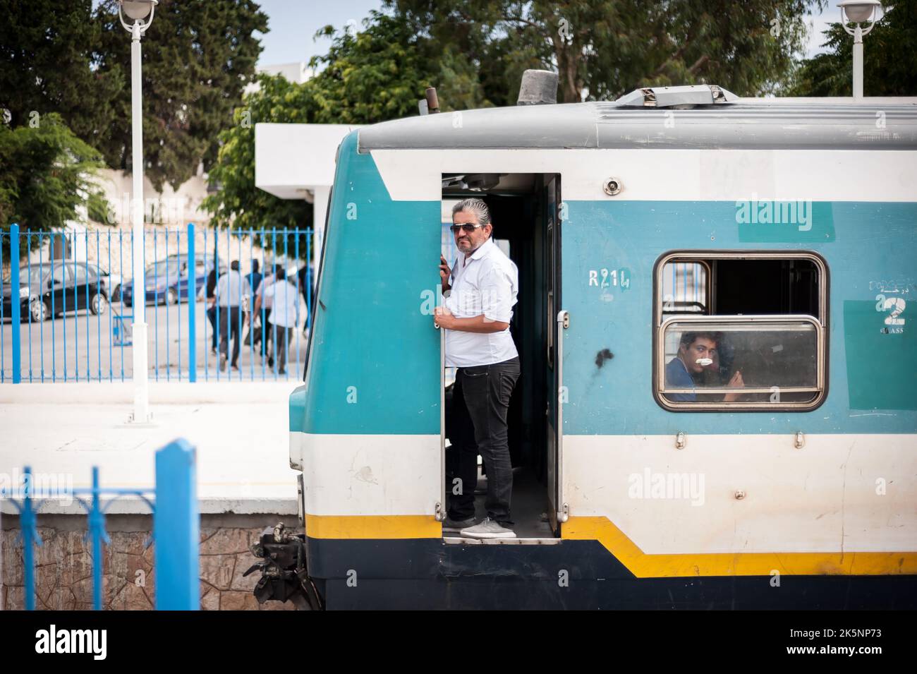 Sousse, Tunisia-17.09.2019: Central metro station of the city, Sousse ...