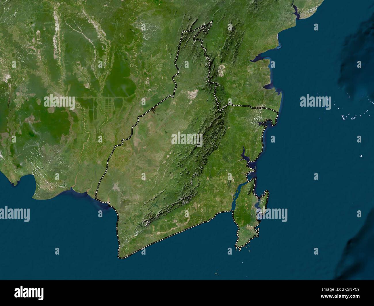 Kalimantan Selatan, province of Indonesia. Low resolution satellite map Stock Photo - Alamy