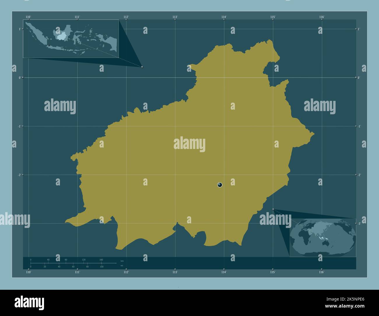 Map of kalimantan tengah hi-res stock photography and images - Alamy