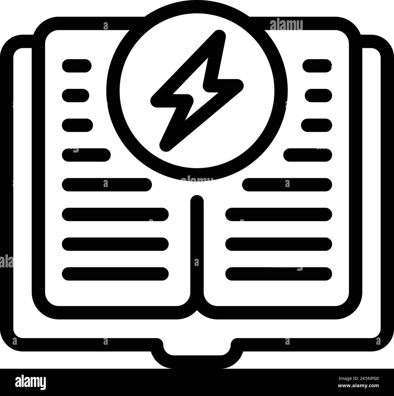 Learning book icon outline vector. School education. Kid learn Stock ...