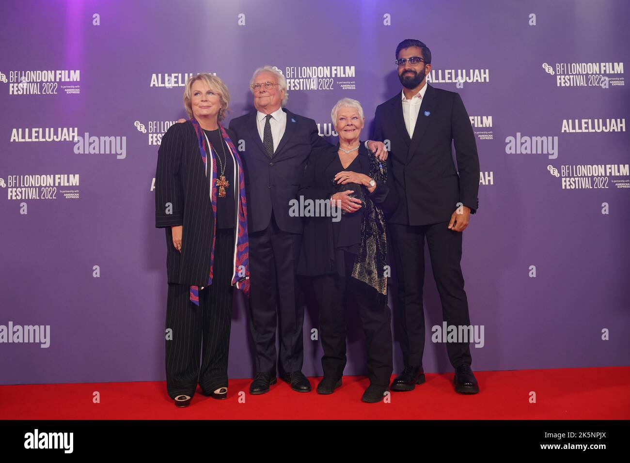(left to right) Jennifer Saunders, director Richard Eyre, Dame Judi ...