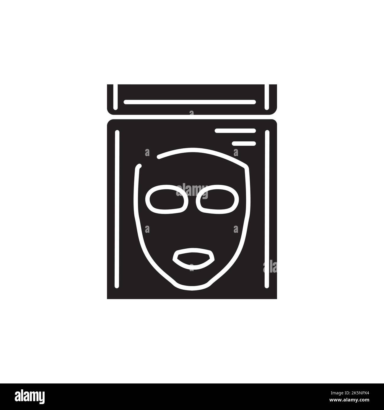 Alginate face mask color line icon. Pictogram for web page Stock Vector Image & Art - Alamy