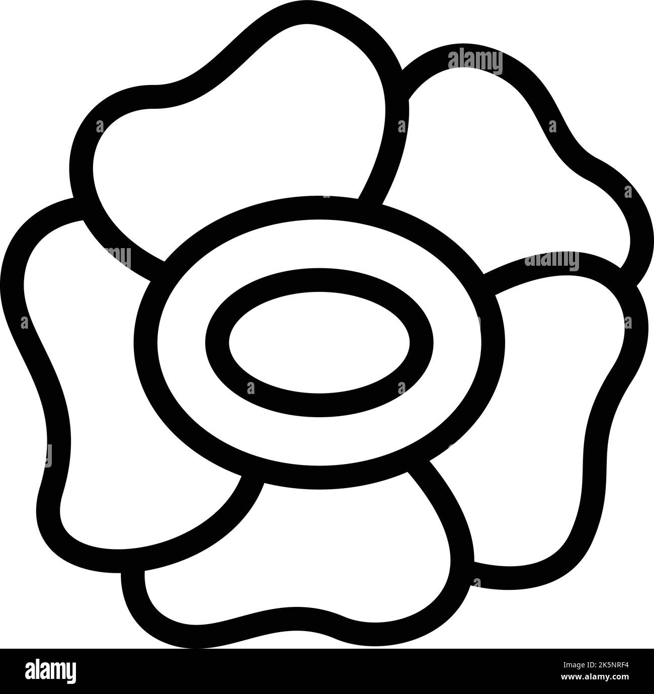 Borneo rafflesia icon outline vector. Tropical plant. Floral jungle ...