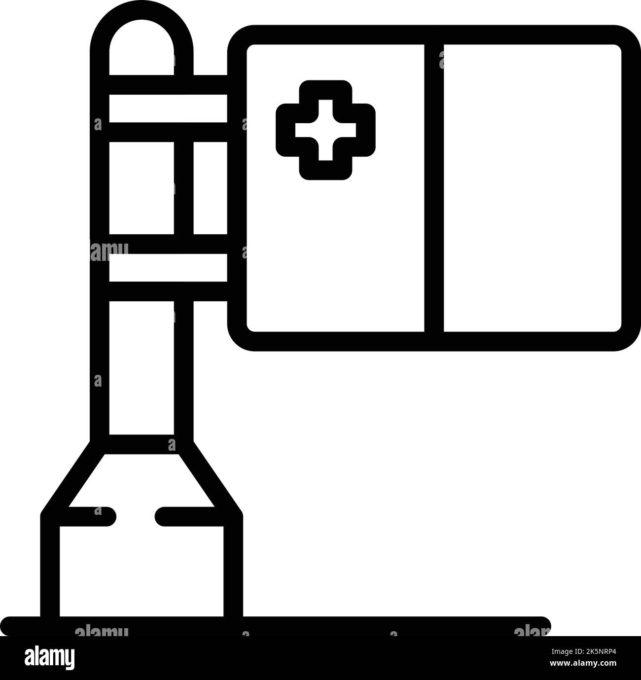 Malta flag icon outline vector. Pointer map. European skyline Stock ...