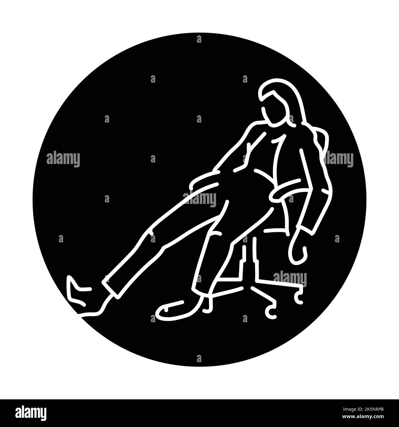 Fatigue color icon tired Stock Vector Images - Alamy