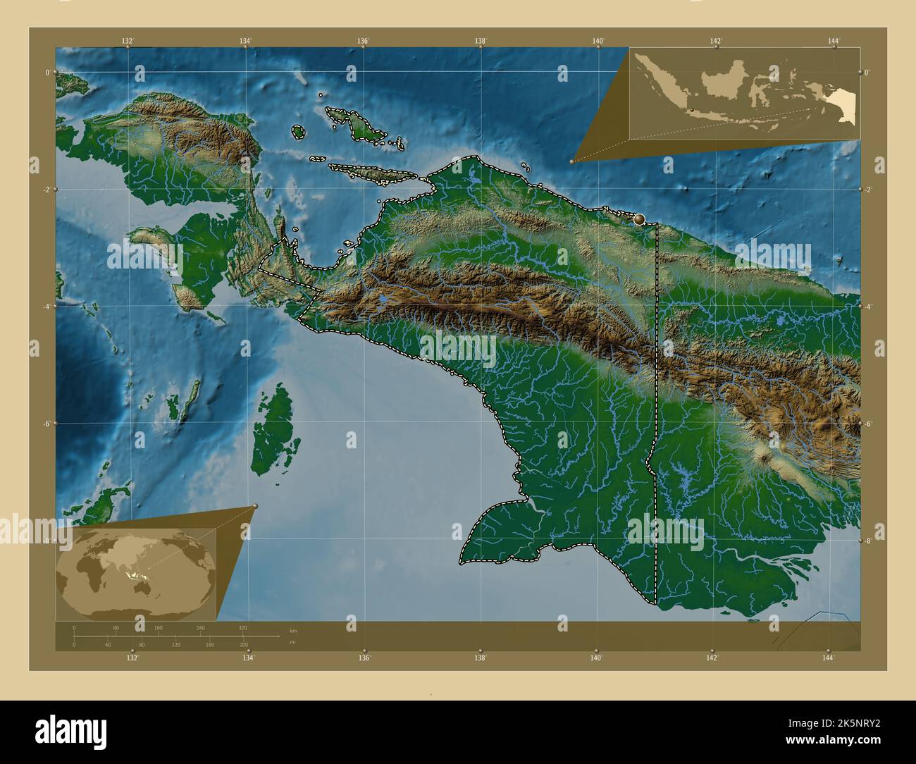 Map Of Papua Indonesia – Indonesian New Guinea – ILAR