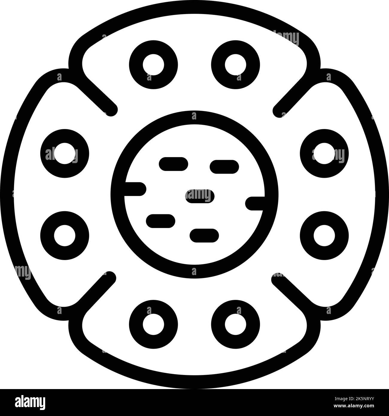 Rafflesia arnoldii icon outline vector. Flower plant. Tropical corpse ...