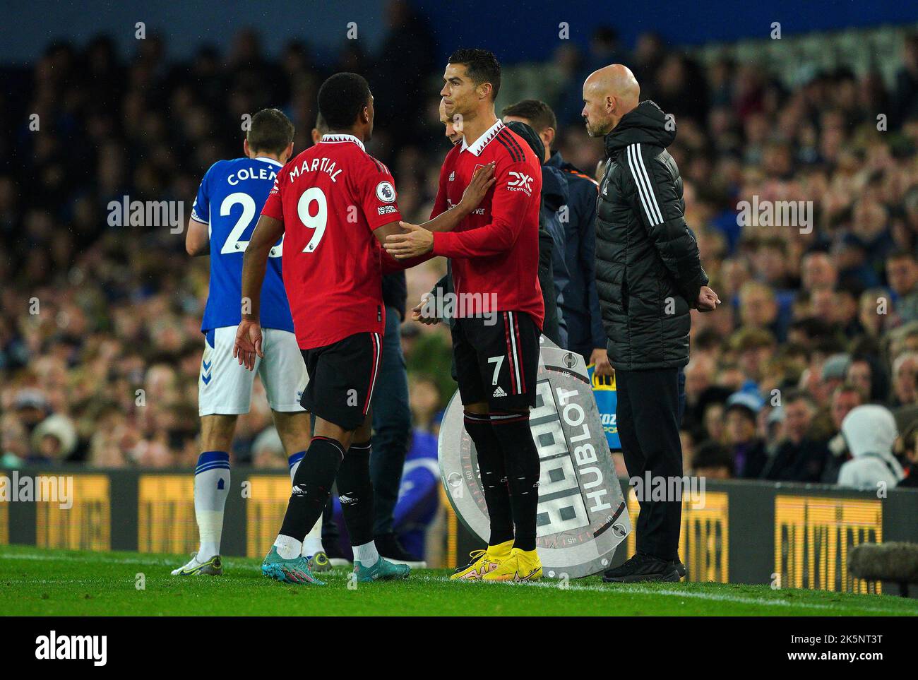 Manchester United's Cristiano Ronaldo comes on to replace Anthony ...