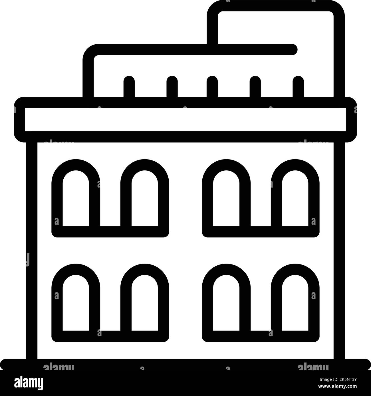 Cap house icon outline vector. Malta map. Skyline european Stock Vector ...