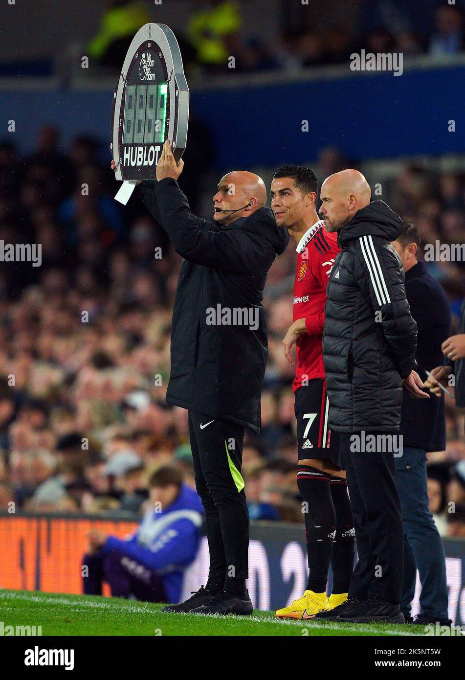 Manchester United's Cristiano Ronaldo comes on to replace Anthony ...