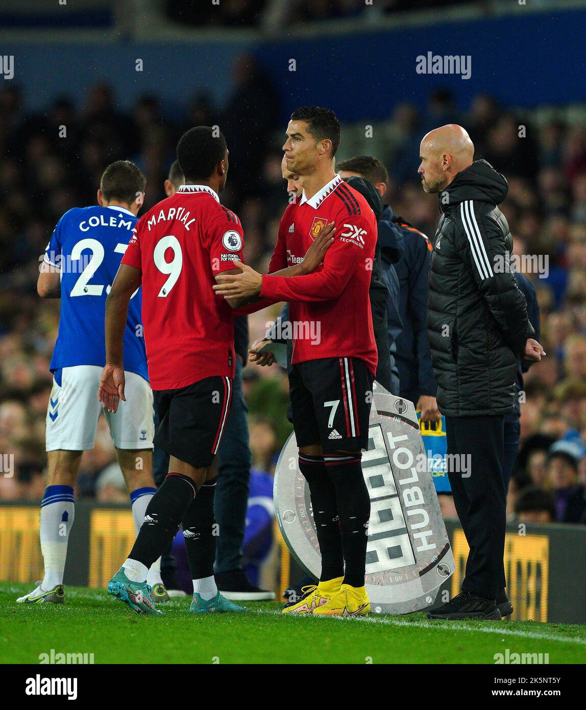 Manchester United's Cristiano Ronaldo comes on to replace Anthony ...