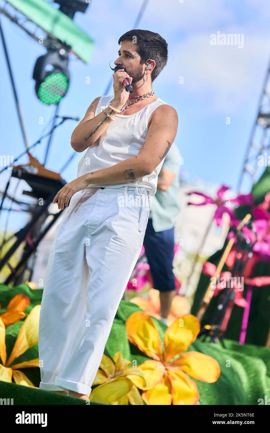 October 9, 2022, Madrid, Madrid, Spain: Camilo performs on stage during ...
