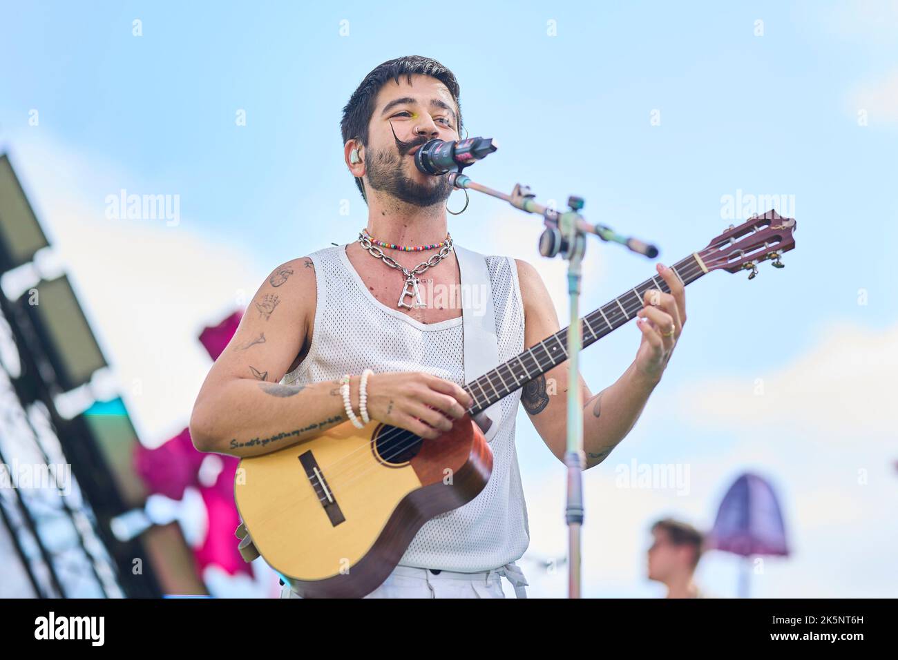 October 9, 2022, Madrid, Madrid, Spain: Camilo performs on stage during ...