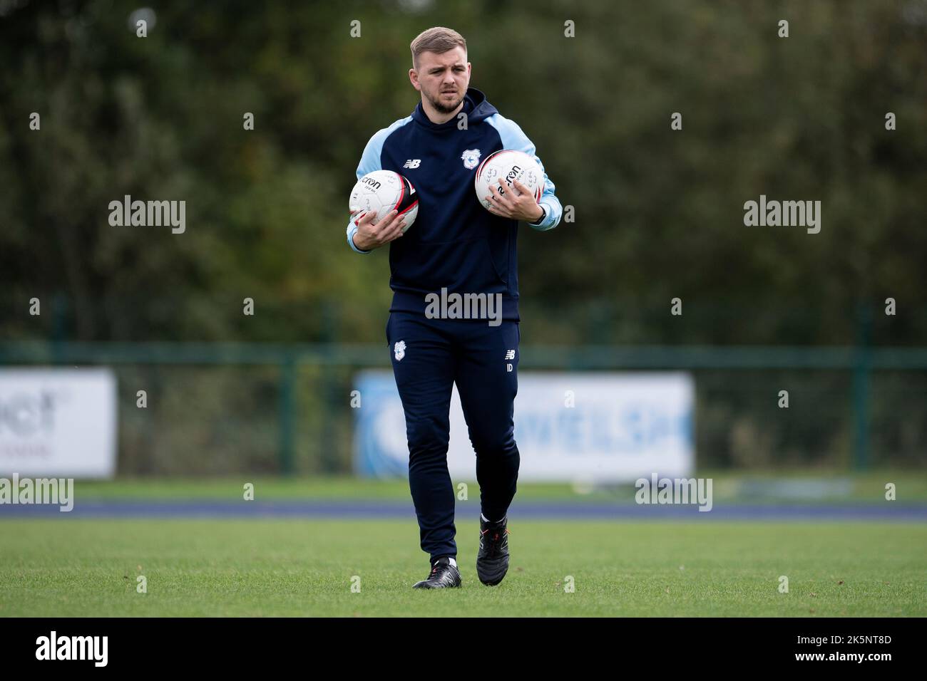 Cardiff, UK. 09th Oct, 2022. Ian Derbyshire Manager of Cardiff City ...