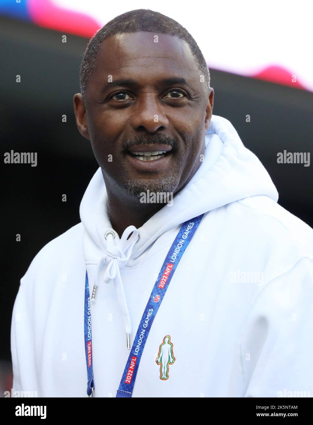 London, UK. 09th Oct, 2022. British actor Idris Elba enjoys the ...