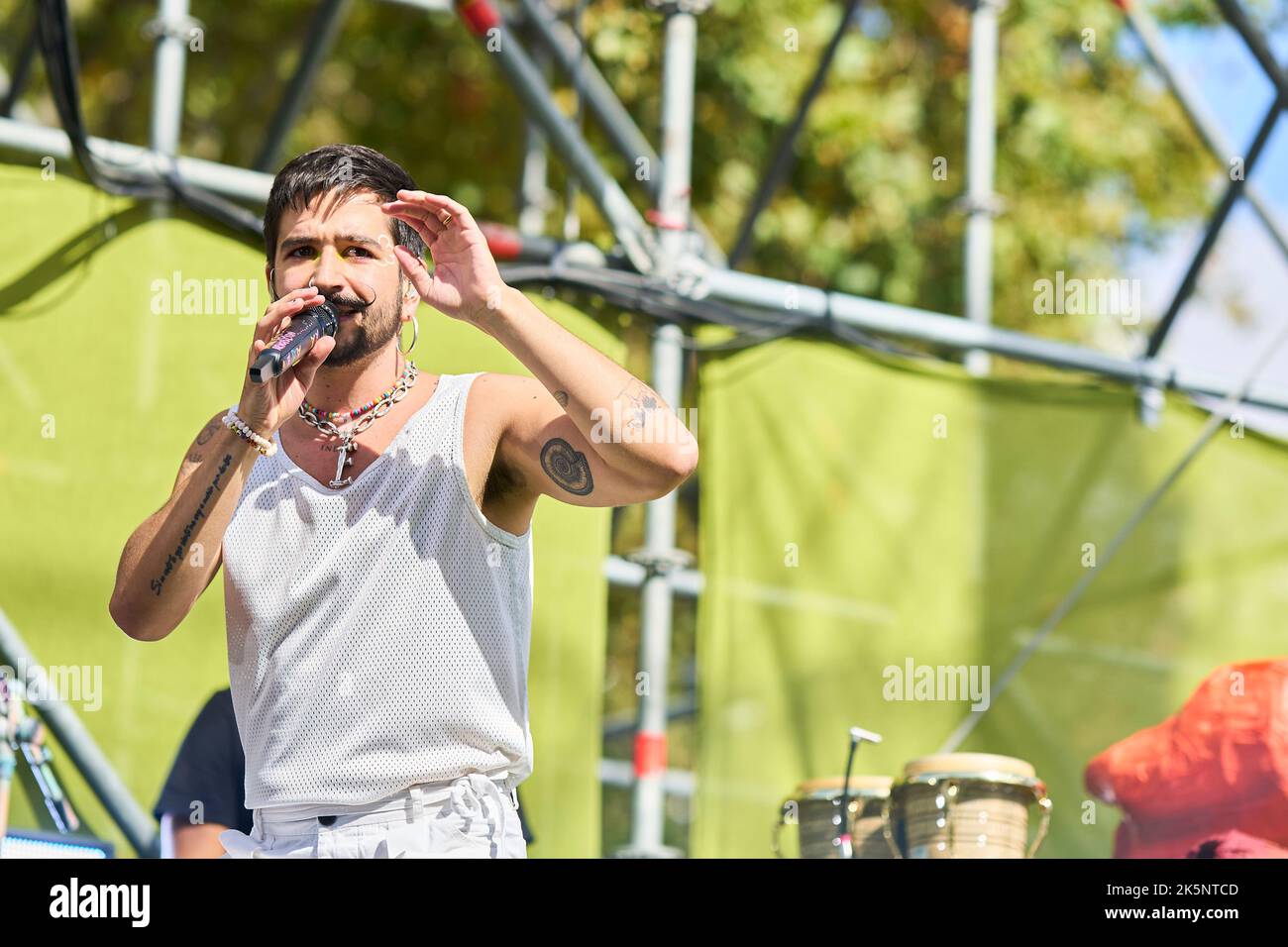 October 9, 2022, Madrid, Madrid, Spain: Camilo performs on stage during ...