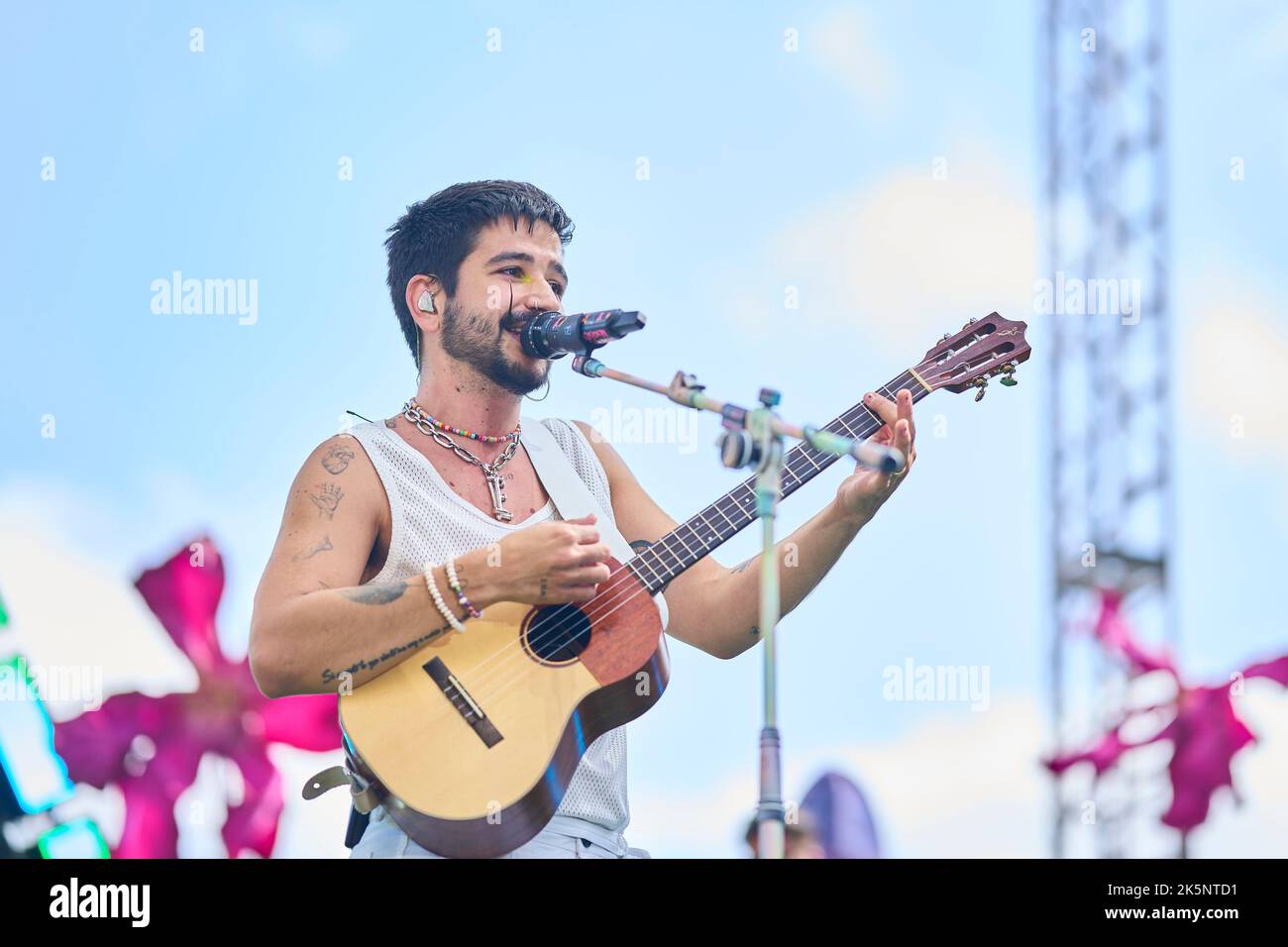 October 9, 2022, Madrid, Madrid, Spain: Camilo performs on stage during ...