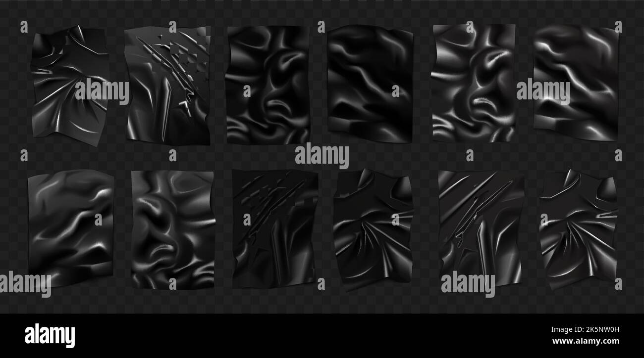 Plastic bag creases Stock Vector Images - Alamy