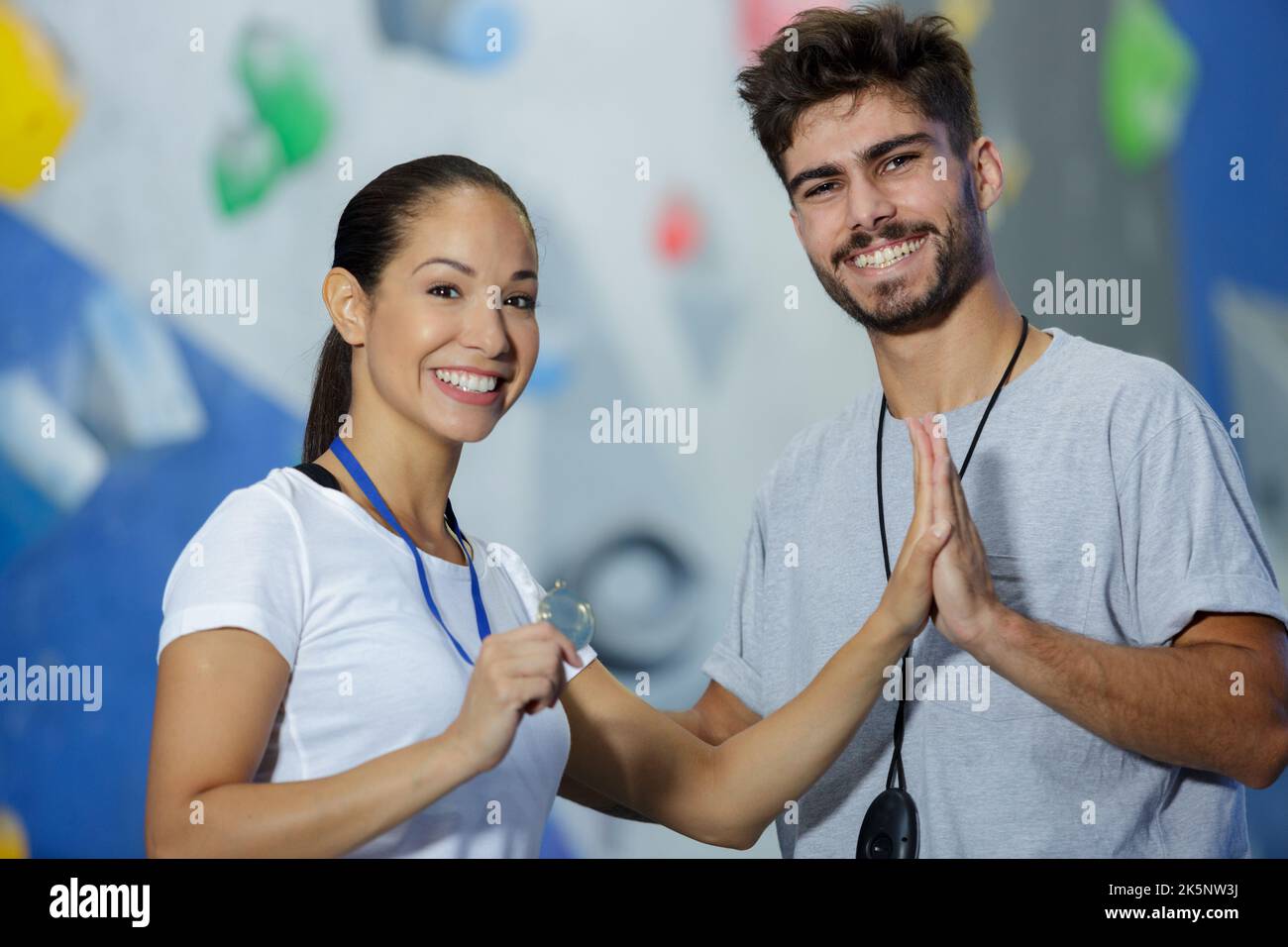 Receiving a medal hi-res stock photography and images - Alamy