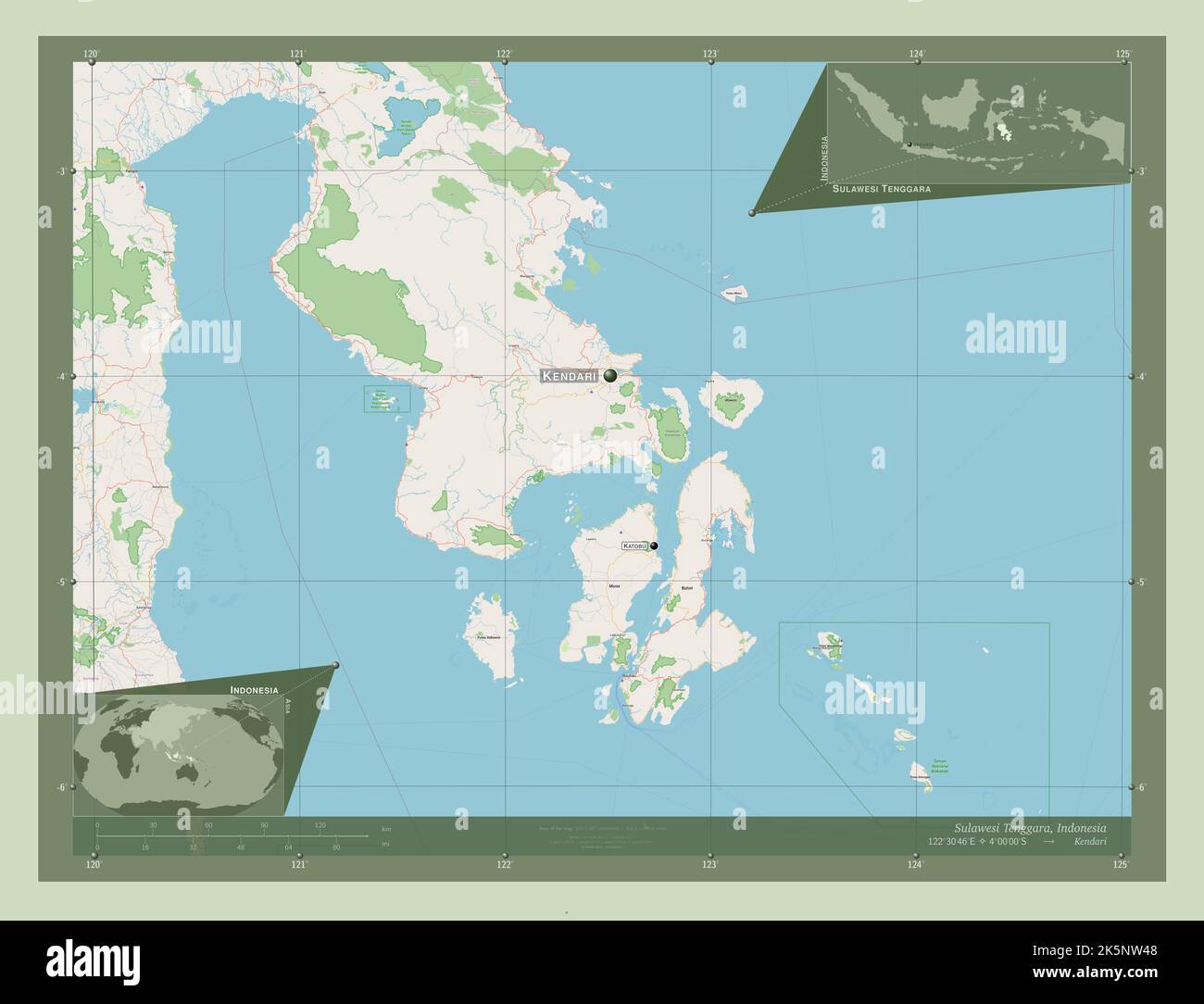 Sulawesi Tenggara, province of Indonesia. Open Street Map. Locations ... Sulawesi Tenggara, province of Indonesia. Open Street Map. Locations ...