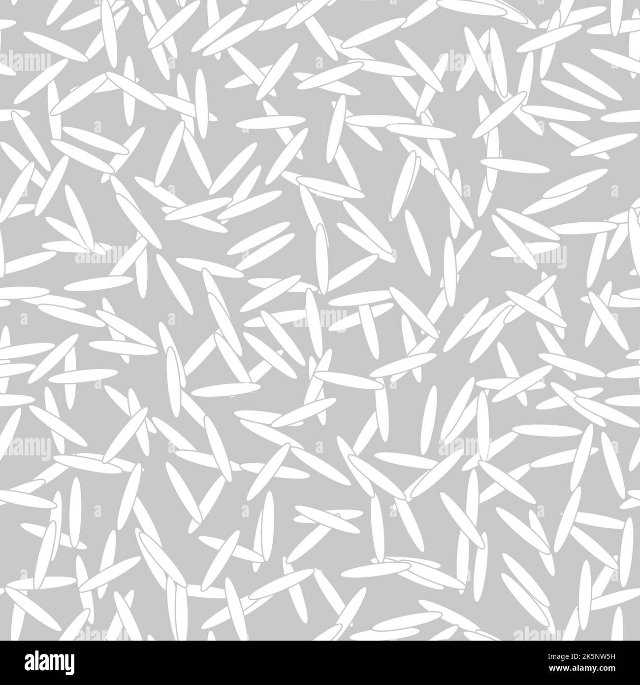Raw faceted rice grains icon seamless pattern. Asian white seeds ...