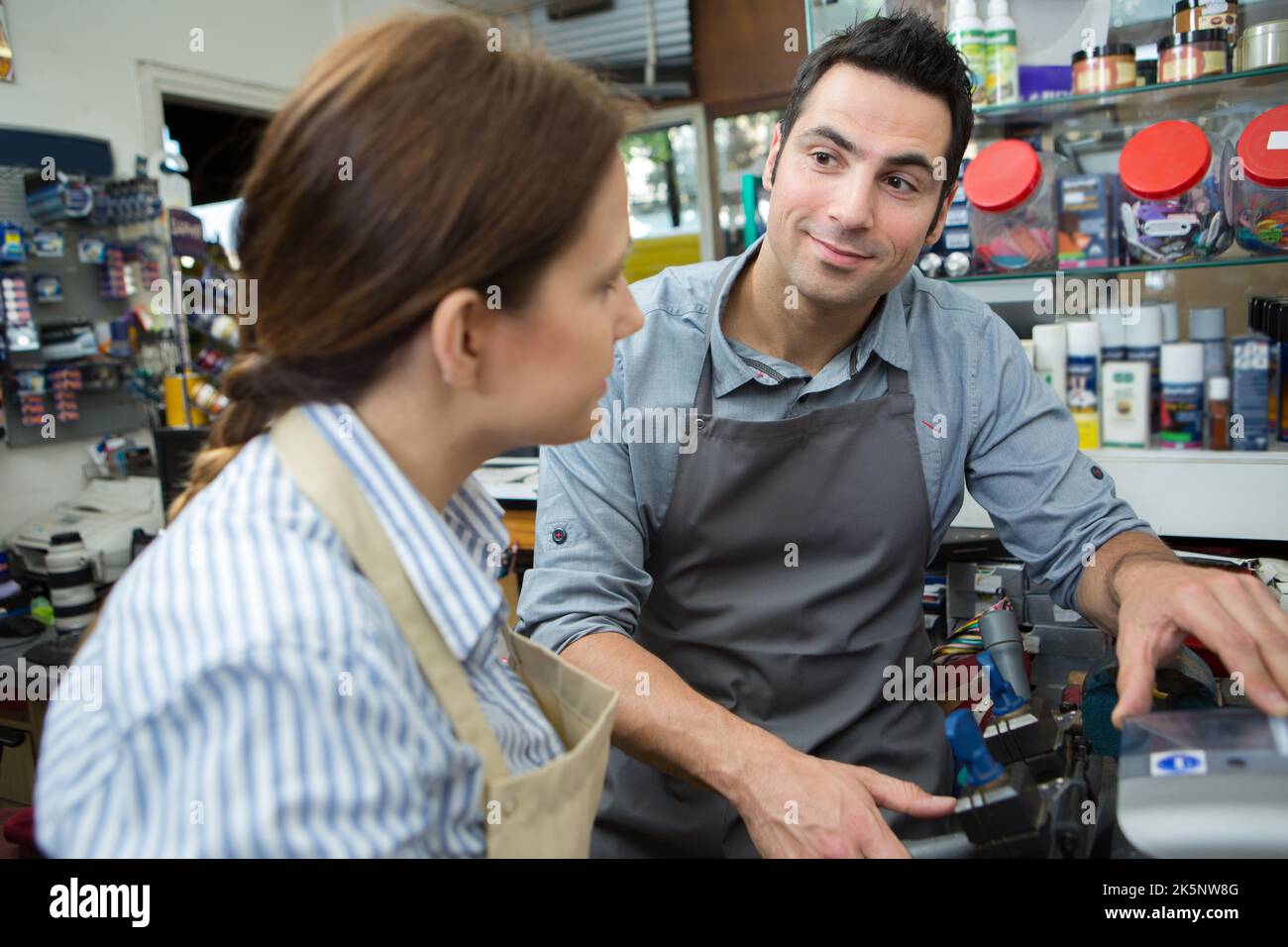 Two shoemakers hi-res stock photography and images - Alamy