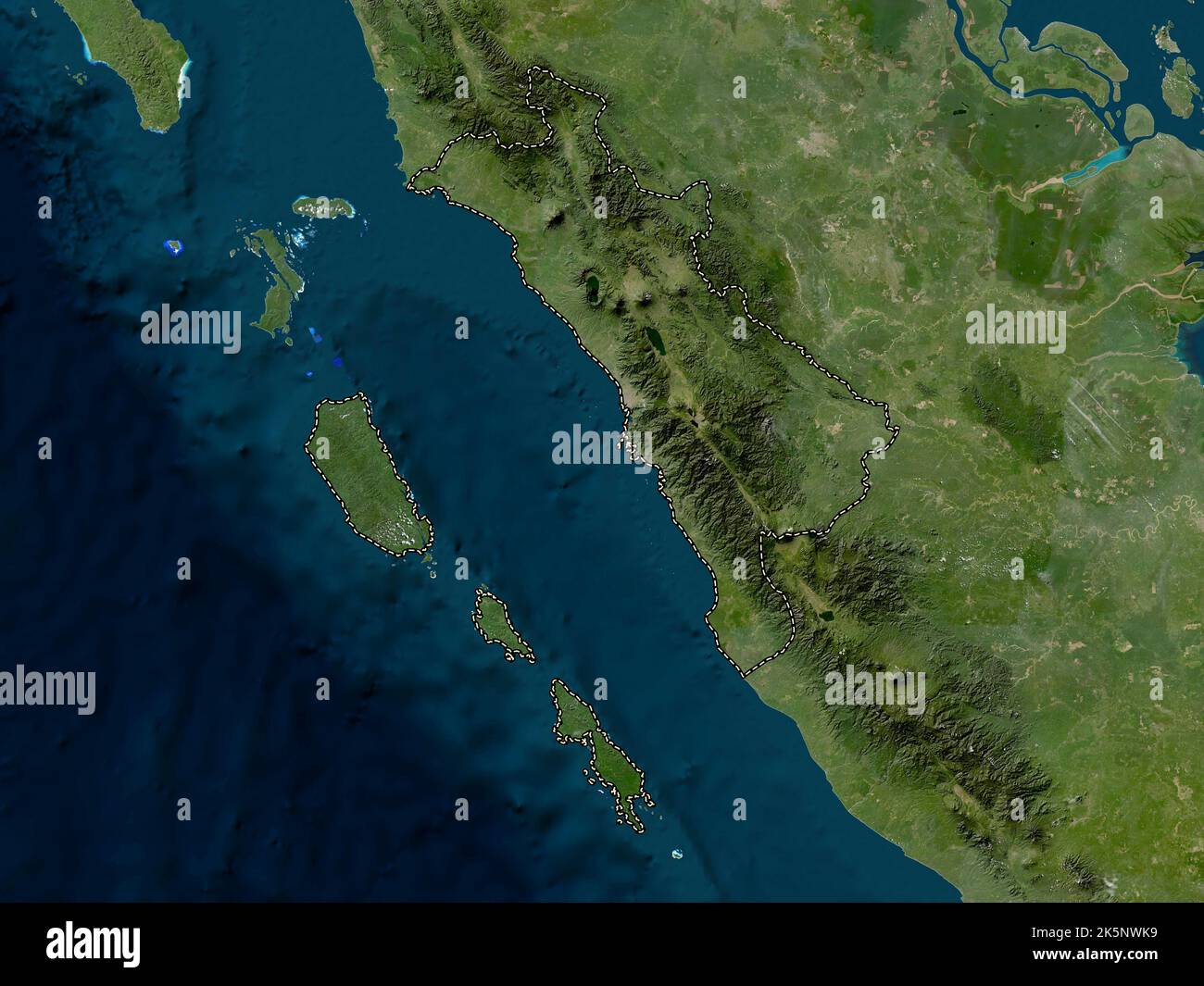 Sumatera Barat, province of Indonesia. Low resolution satellite map ... Sumatera Barat, province of Indonesia. Low resolution satellite map ...