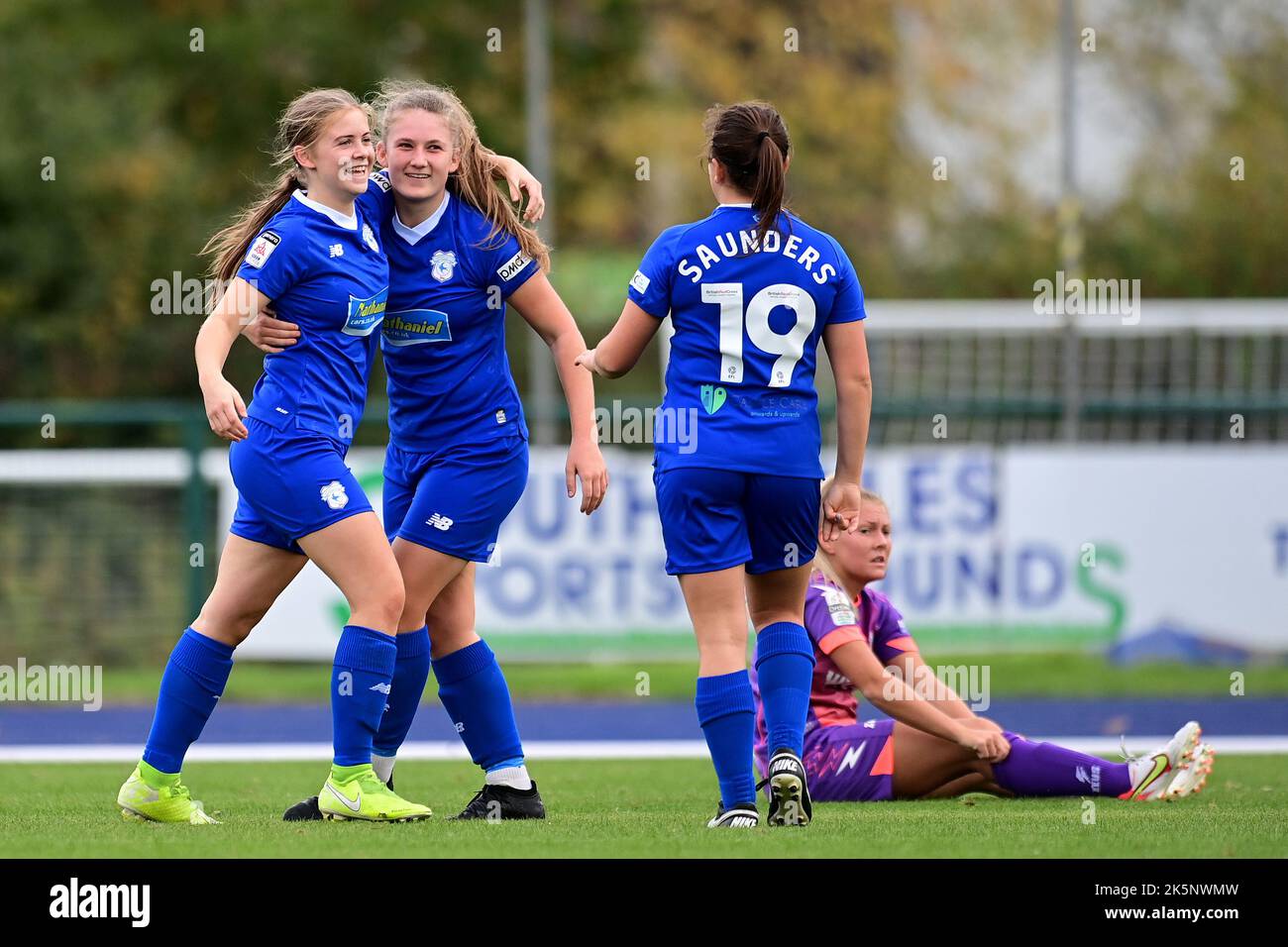 Cardiff, UK. 09th Oct, 2022. Eliza Collie of Cardiff City Women FC ...