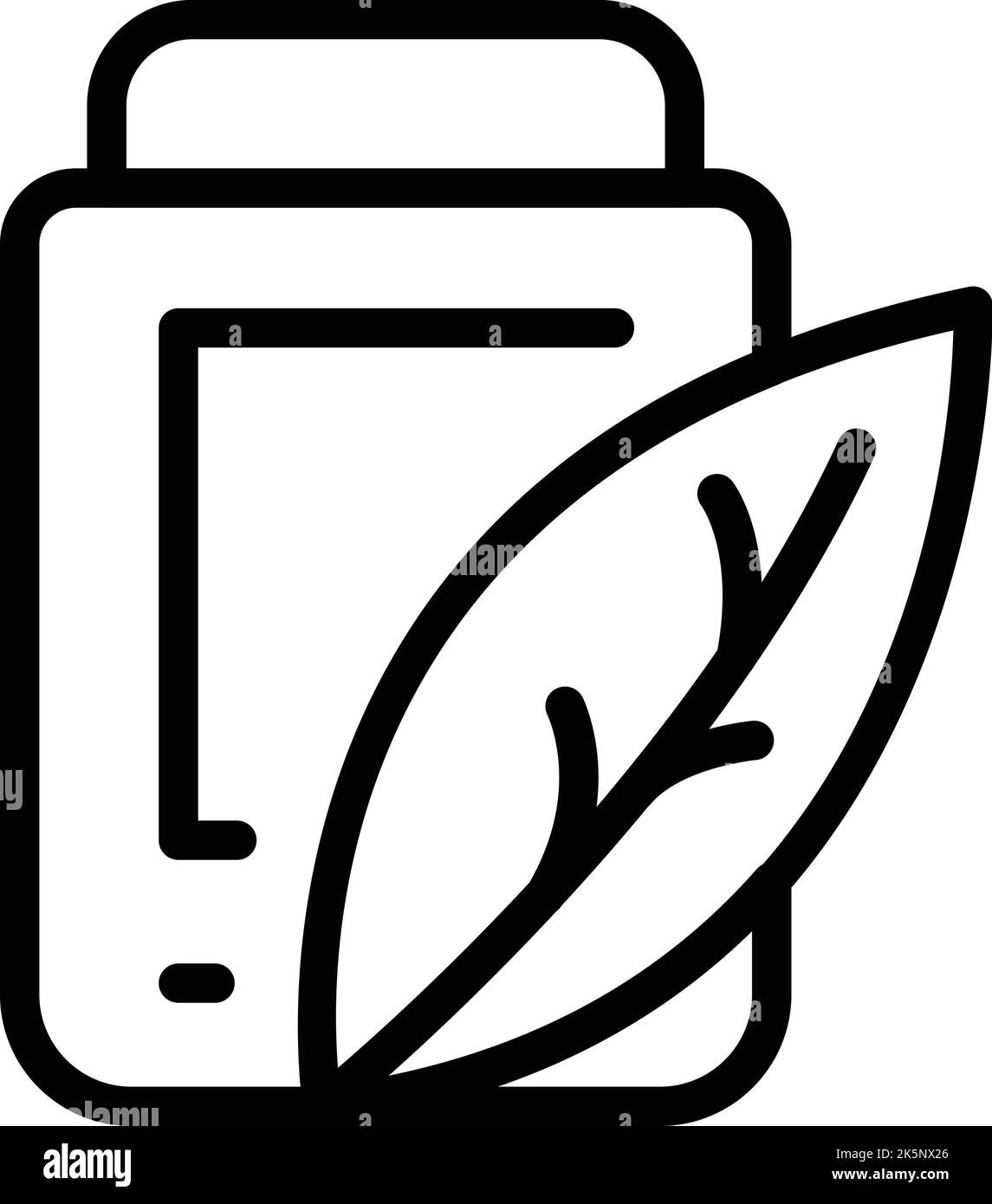 Vegetal powder icon outline vector. Medicine nutrition. Meal organic ...