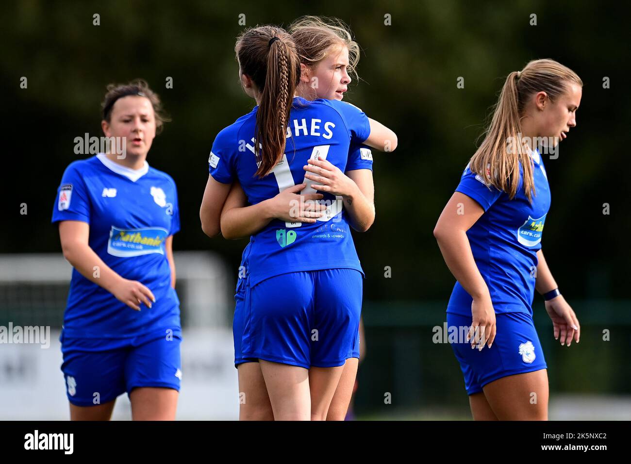 Cardiff, UK. 09th Oct, 2022. Eliza Collie of Cardiff City Women FC ...