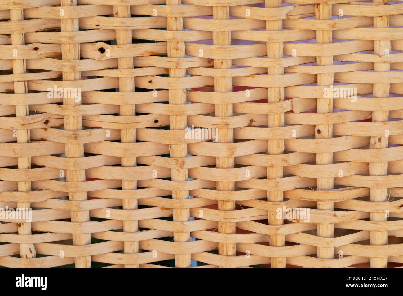 Patterns In Woven Wood Strips Stock Photo - Alamy