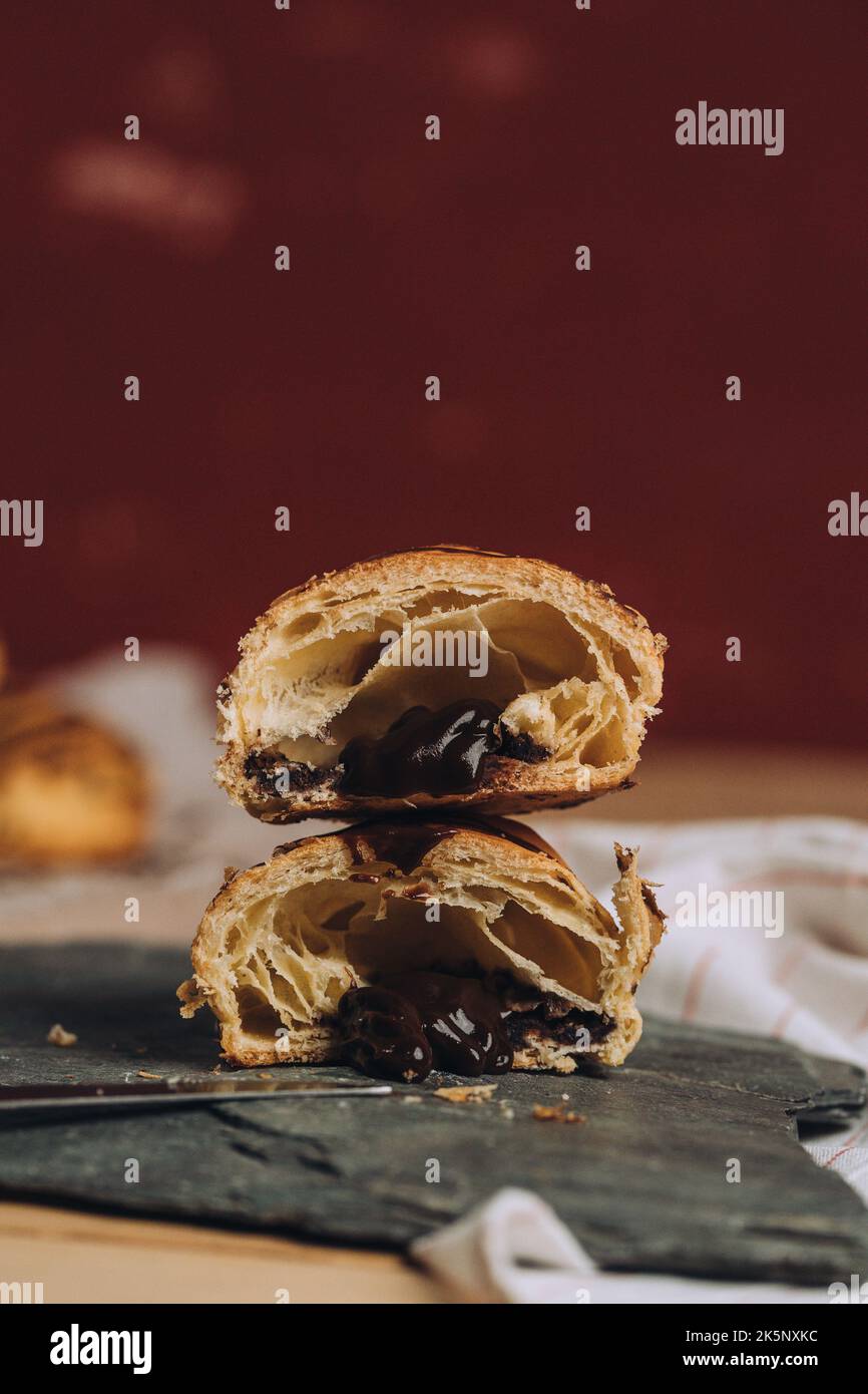 Chocolatine pastry chocolate hi-res stock photography and images - Alamy