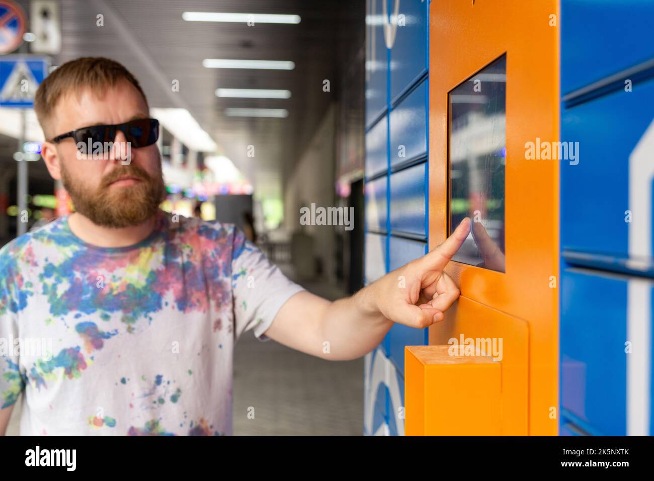 Man enters password on electronic hi-res stock photography and images ...