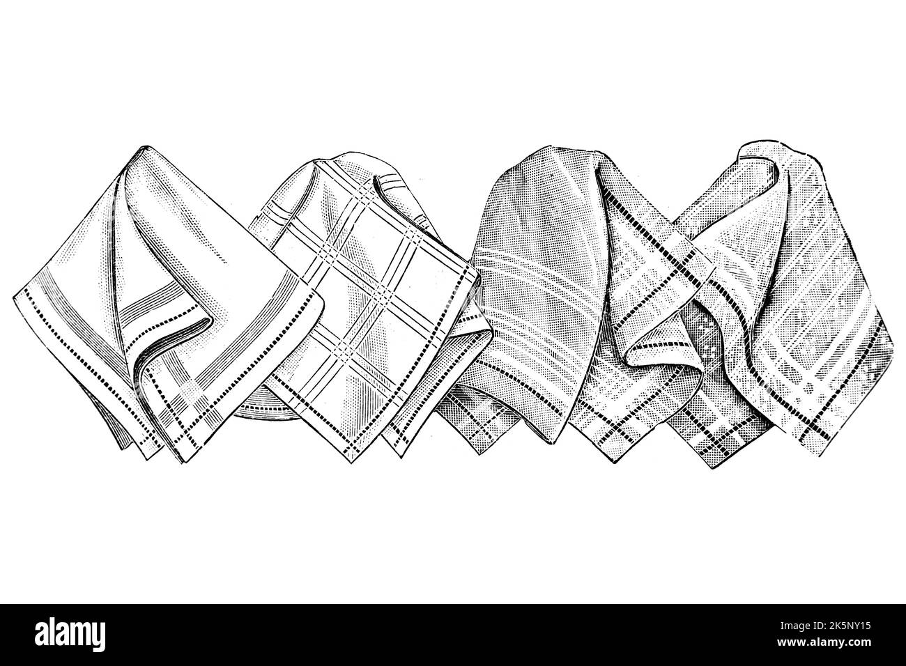 White handkerchiefs Black and White Stock Photos & Images - Alamy